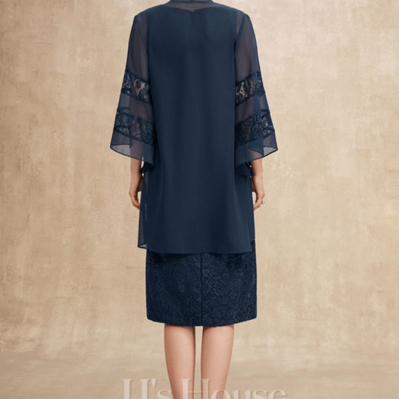 jj house | Dresses | Jj House Two Piece Navy Mother Of The Bride ...